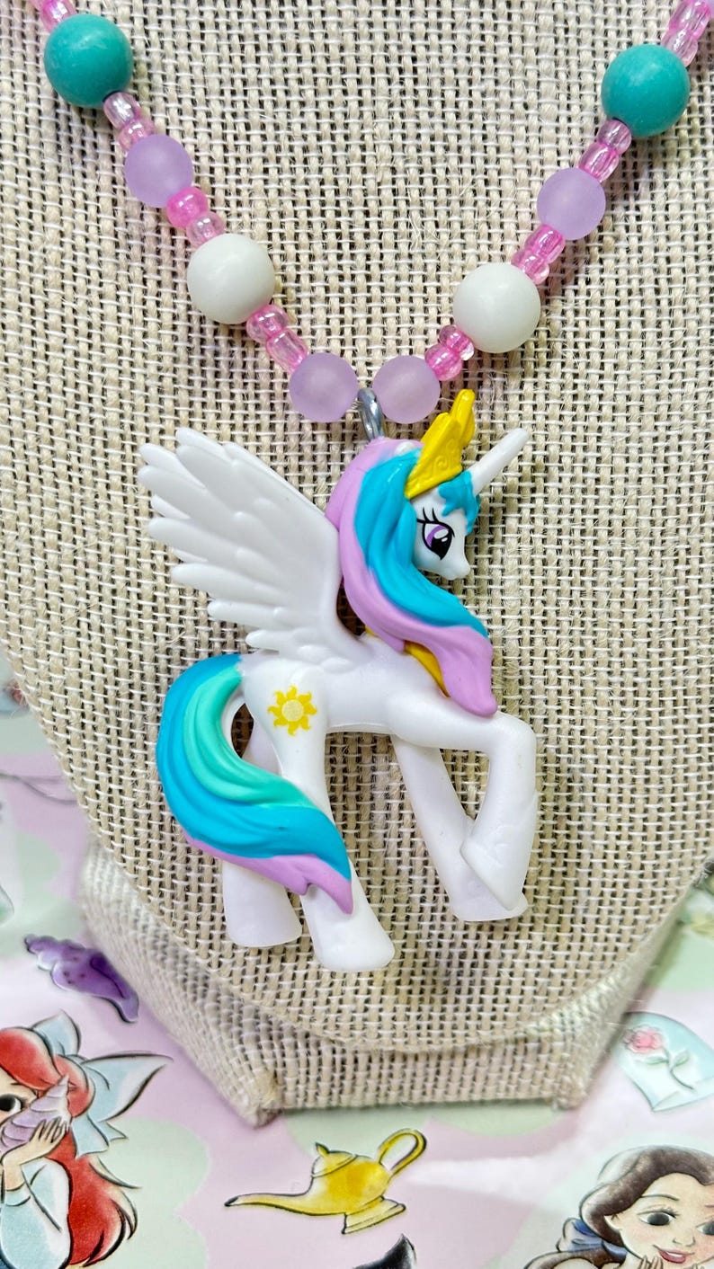 Charm My Little Pony Princess Celestia Necklace - Etsy