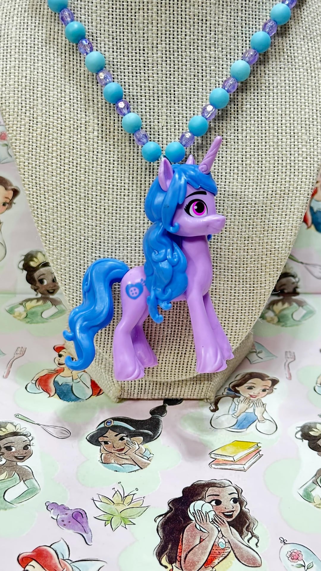 Charm My Little Pony 5th Generation Izzy Moonbow Necklace - Etsy