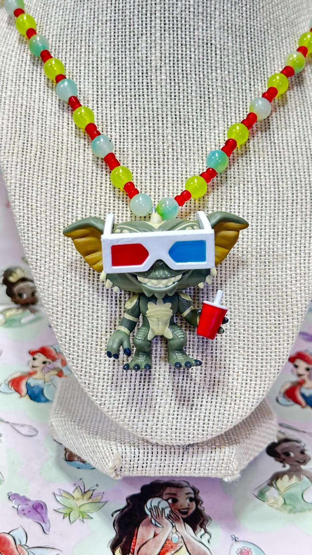 Charm Stripe Gremlins Necklace - Etsy