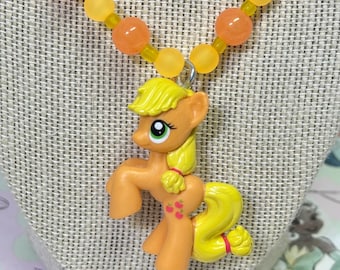 Handmade Applejack Inspired Necklace - My Little Pony Friendship is ...