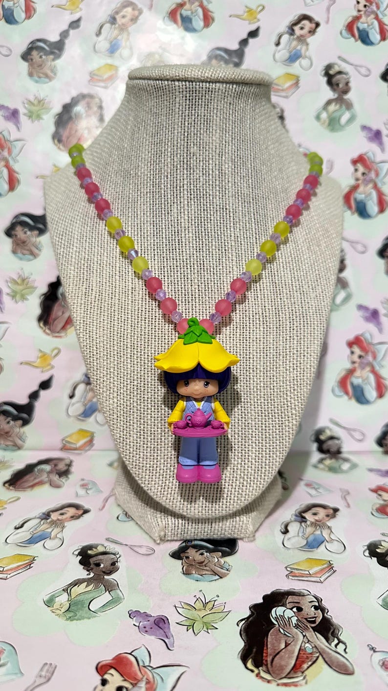Charm Almond Tea Necklace Strawberry Shortcake - Etsy