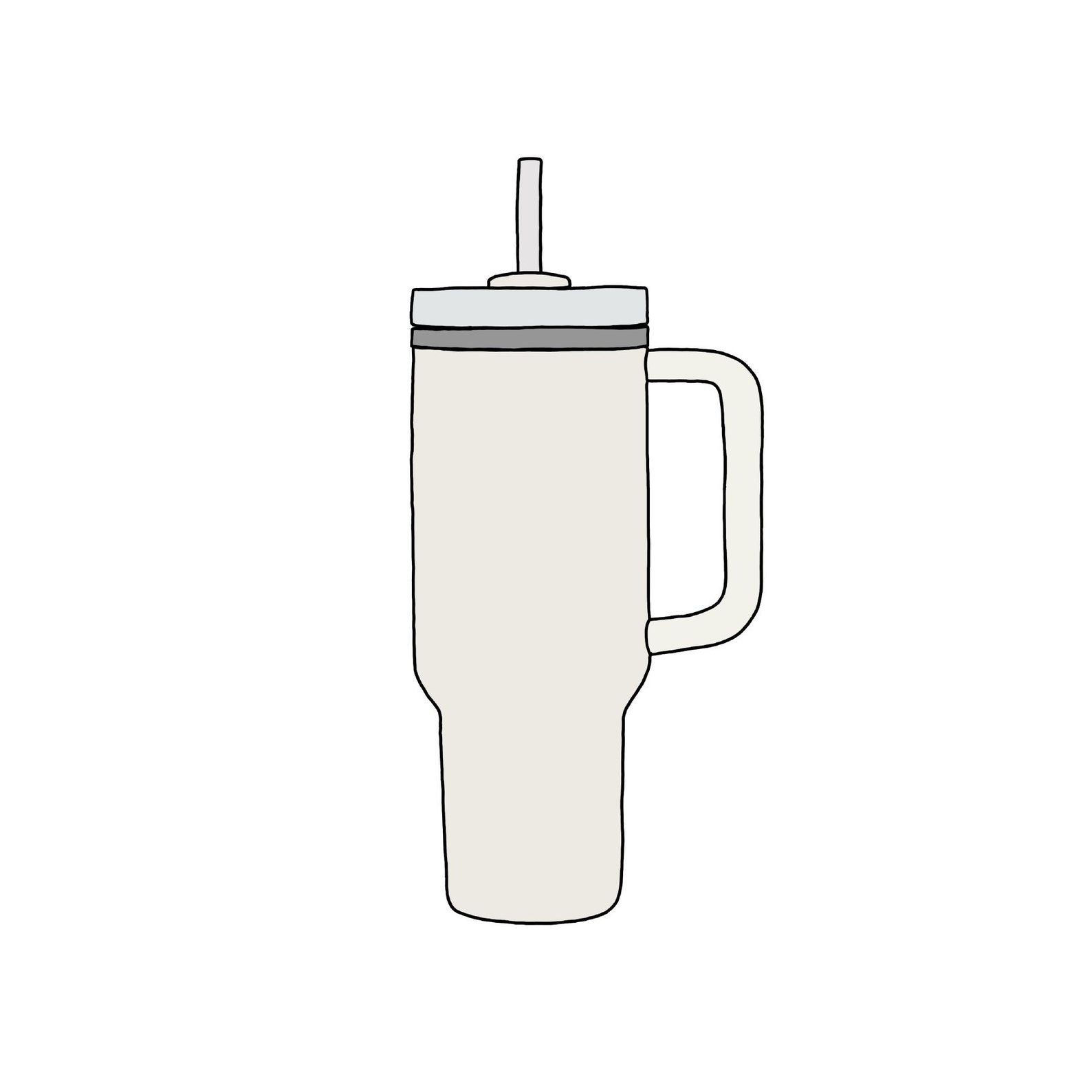 Stanley Cup Quencher 40oz Custom Drawing | Stanley Drawing | Stanley ...