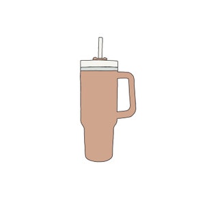 Stanley Cup Quencher 40oz Custom Drawing Stanley Drawing - Etsy