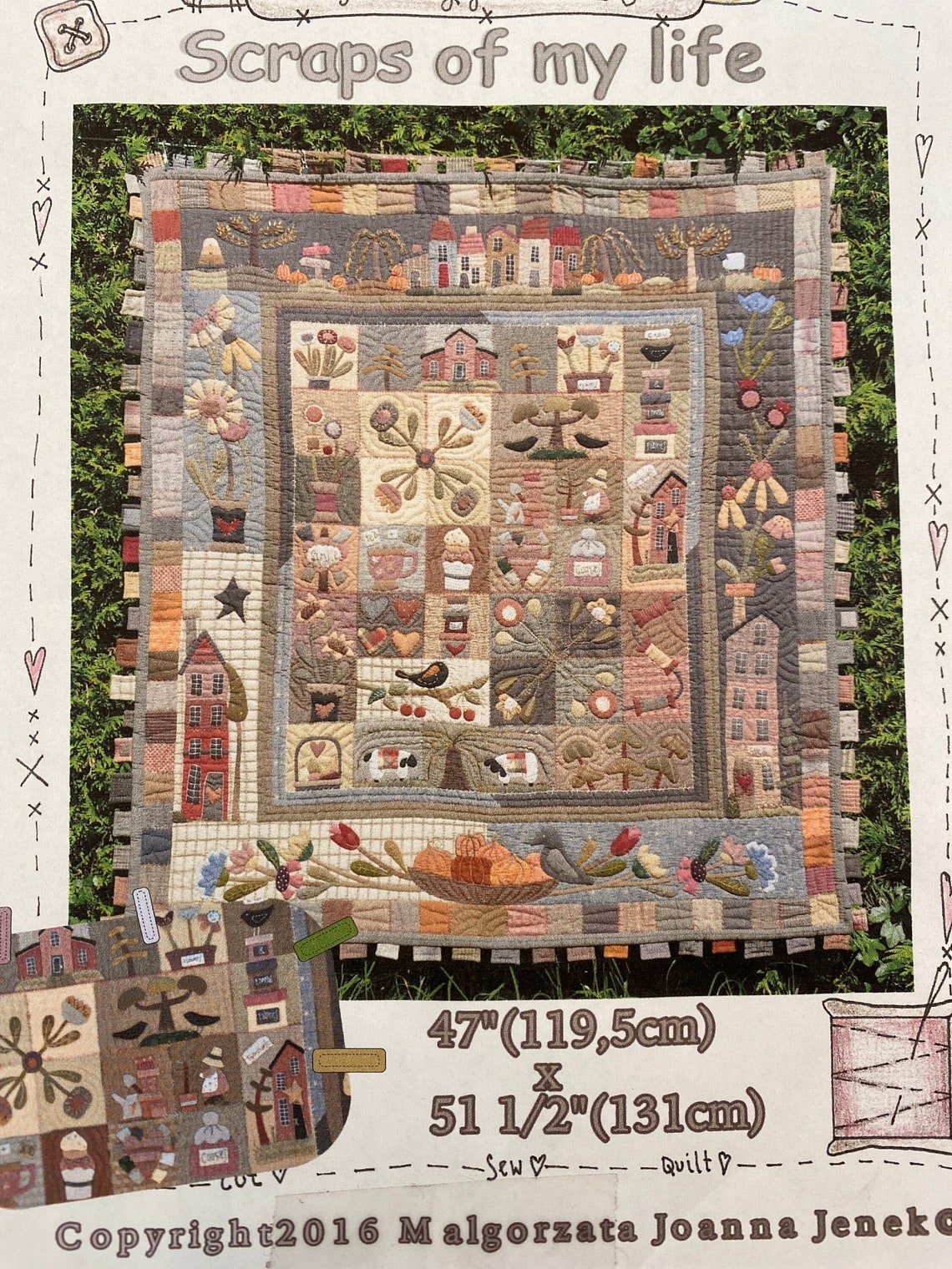 Scraps of My Life Quilt Kit by Malgorzata J. Jenek of Mjjenek - Etsy