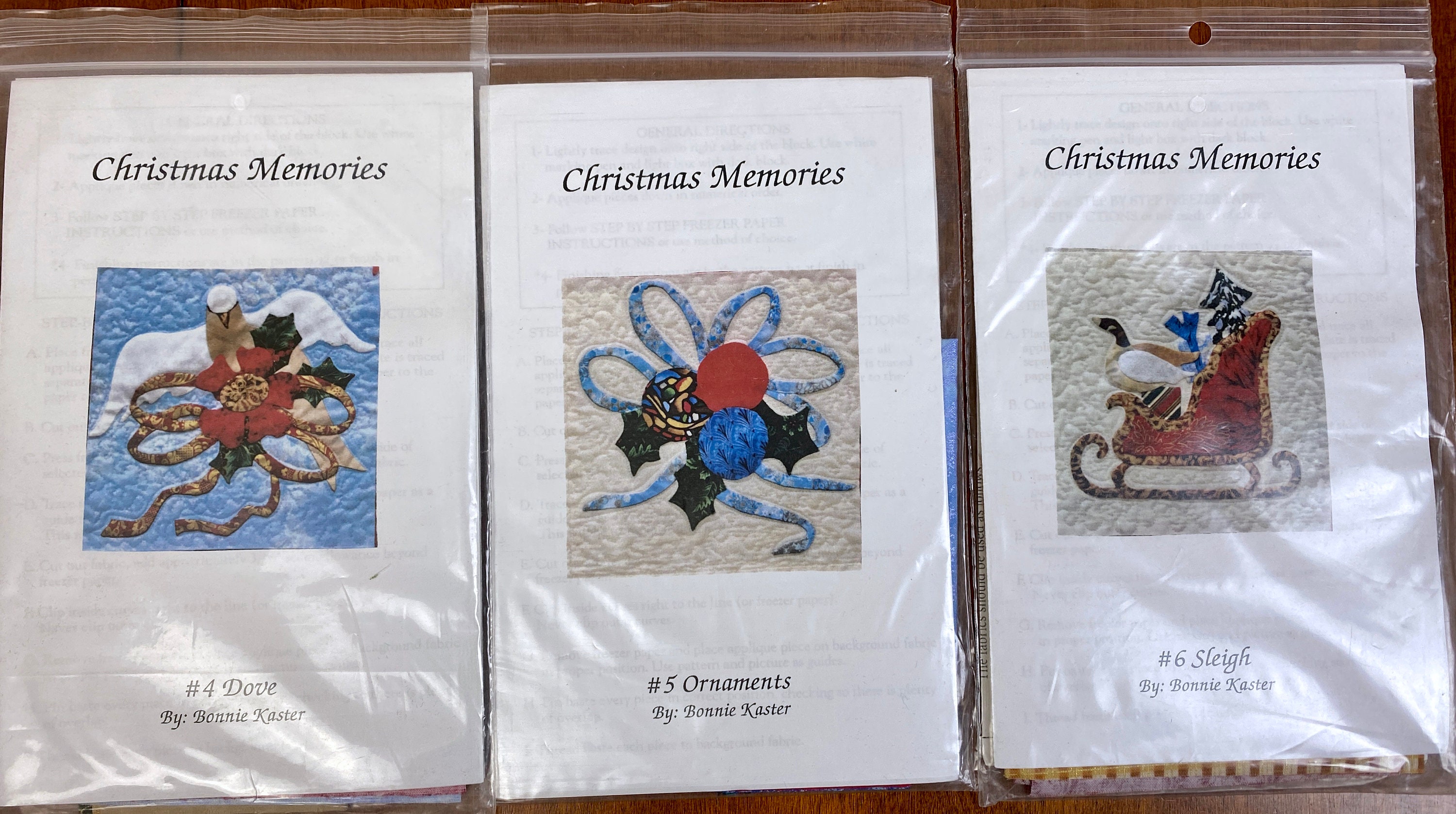 Christmas Memories BOM Quilt Kit Designed by Bonnie Kaster / Keepsake ...