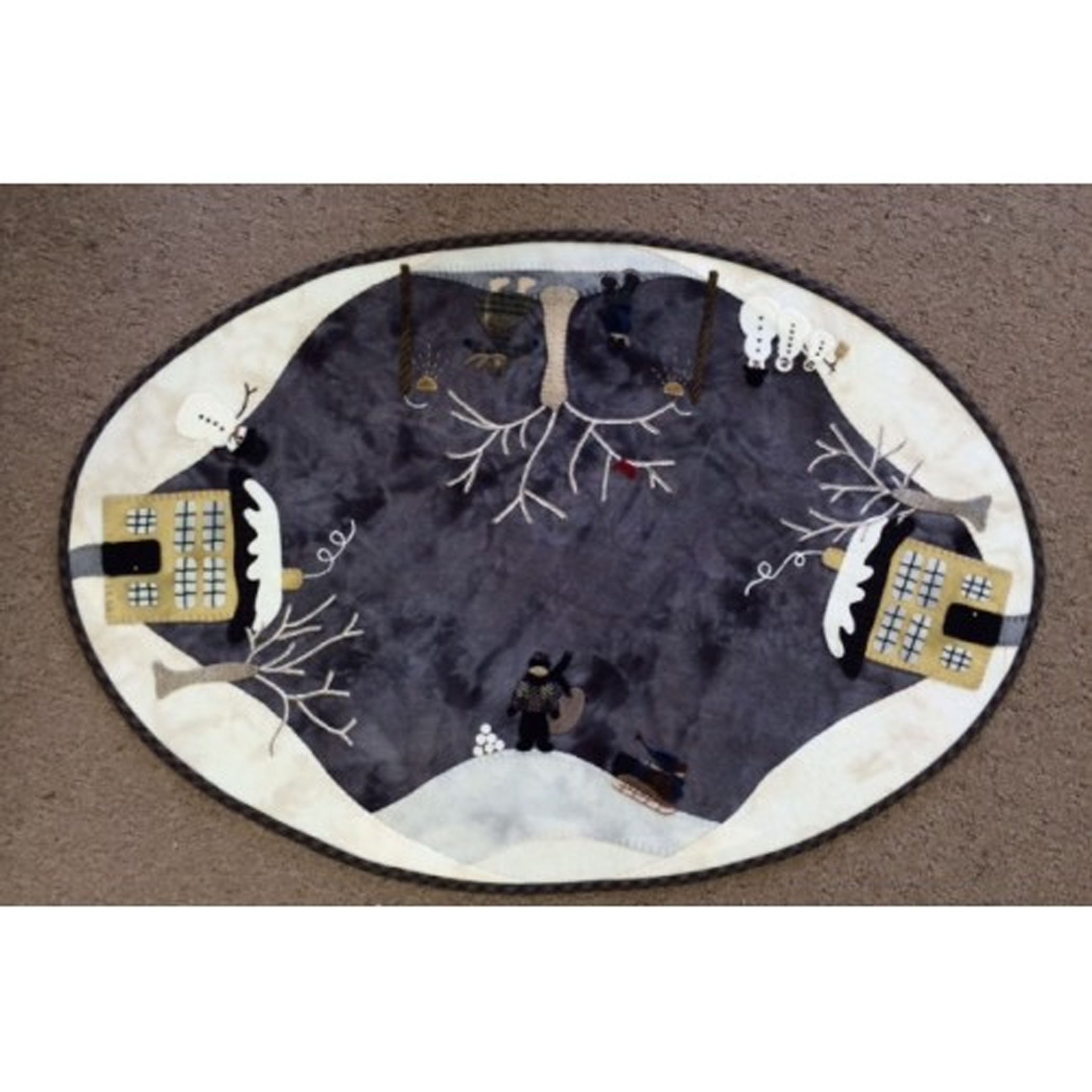 Snow Days Wool Applique Table Mat Kit by Lisa Bongean & Primitive ...