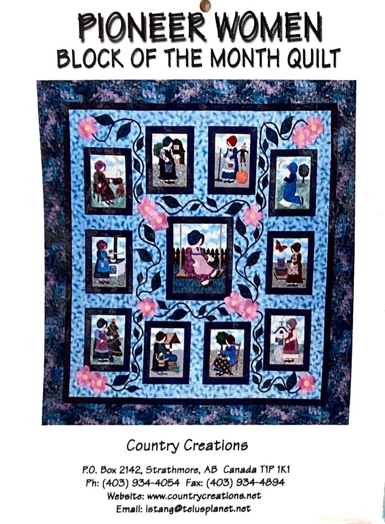 Pioneer Women BOM Quilt Kit by Lorraine Stangness and Country Creations ...