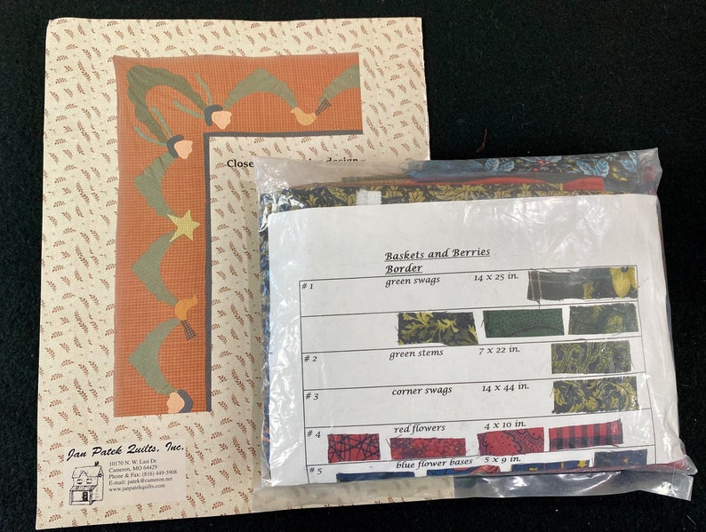 Baskets, Berries & Leaves Quilt Kit by Jan Patek Quilts - Etsy