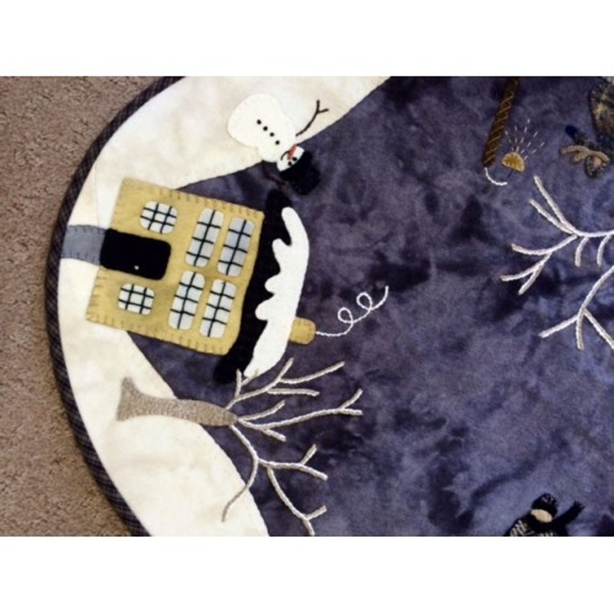 Snow Days Wool Applique Table Mat Kit by Lisa Bongean & Primitive ...