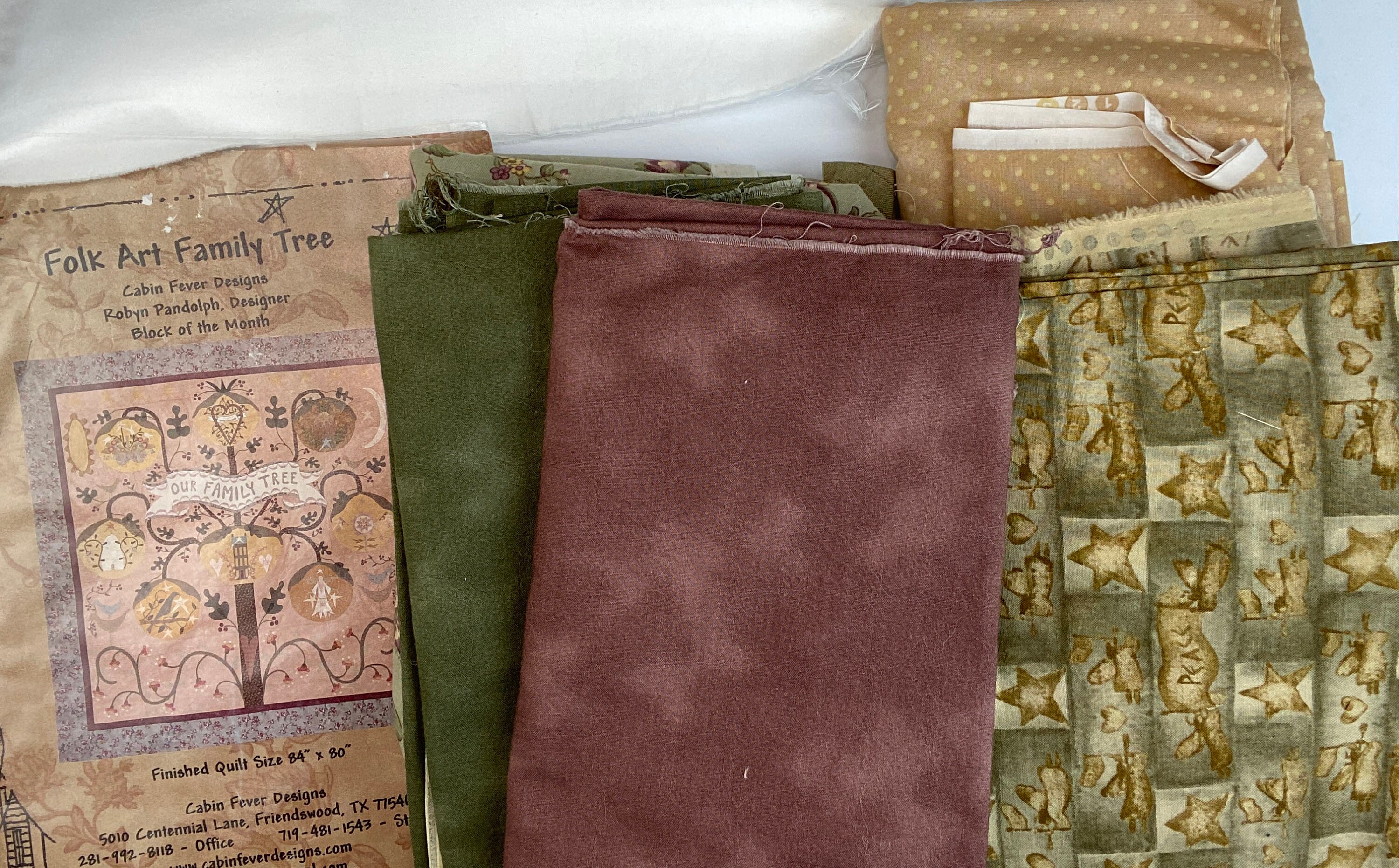 Folk Art Family Tree BOM Quilt Kit by Robyn Pandolph / Cabin Fever ...