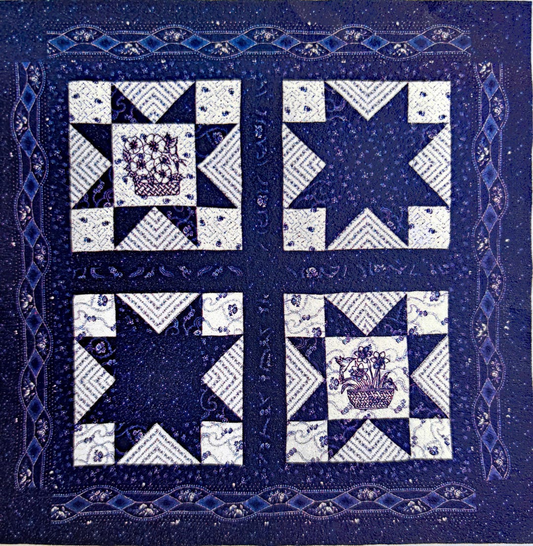 Pretty Stars Quilt Kit by Lace Tales Embroidery - Etsy