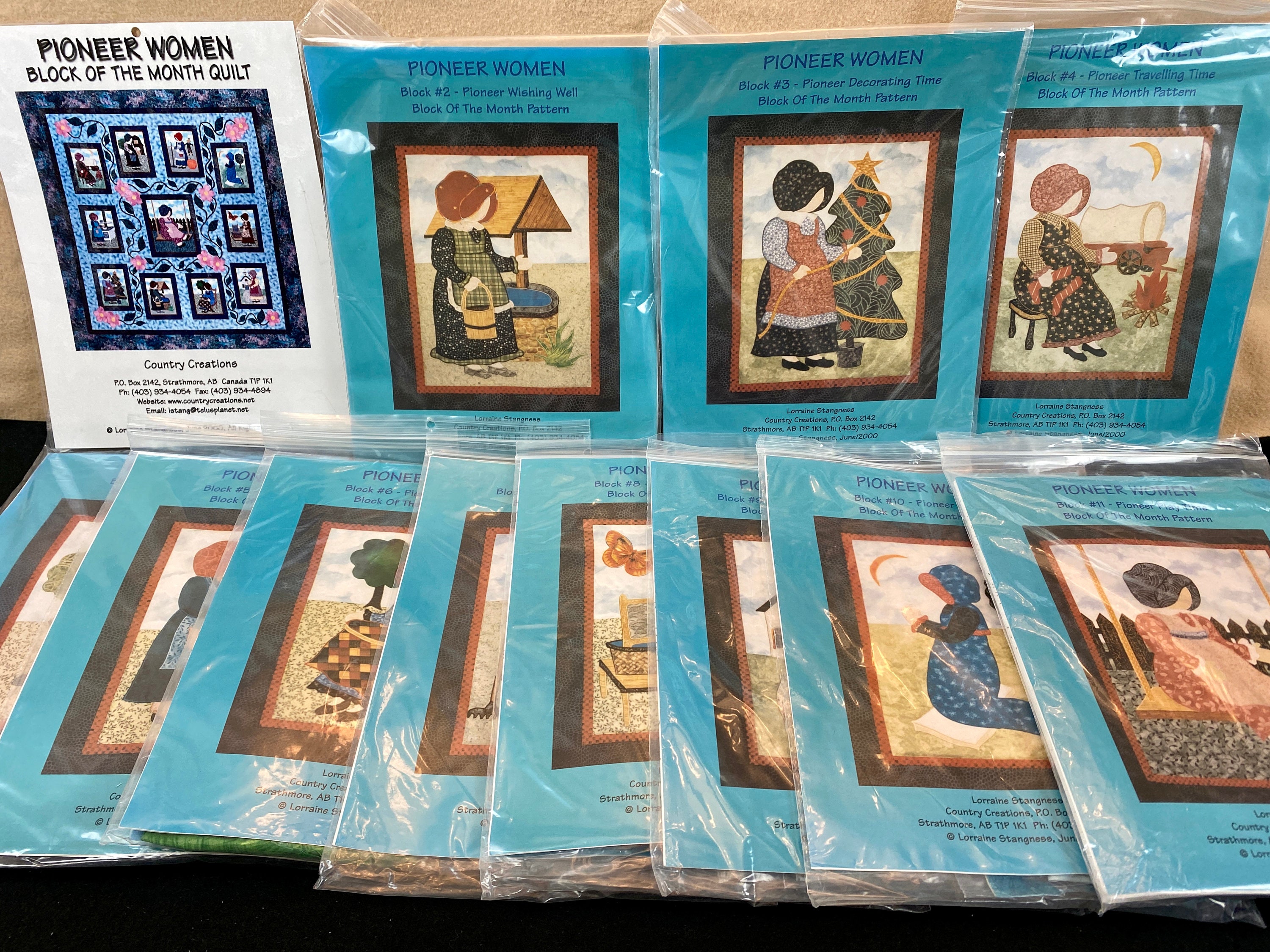 Pioneer Women BOM Quilt Kit by Lorraine Stangness and Country Creations ...