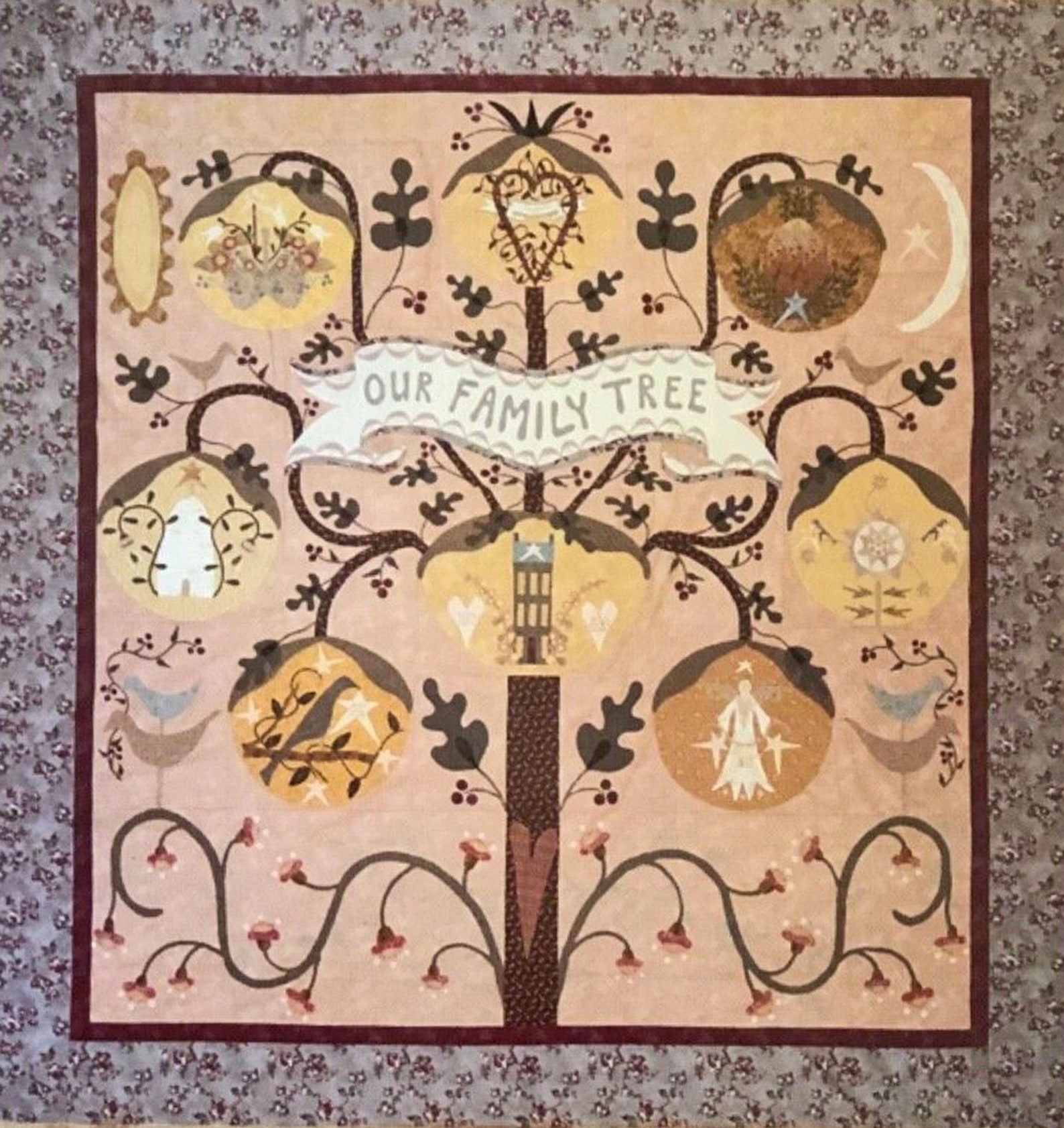 Folk Art Family Tree BOM Quilt Kit by Robyn Pandolph / Cabin Fever ...