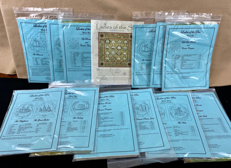 Ladies of the Sea BOM Quilt Kit by Susan H. Garman and Kinship - Etsy