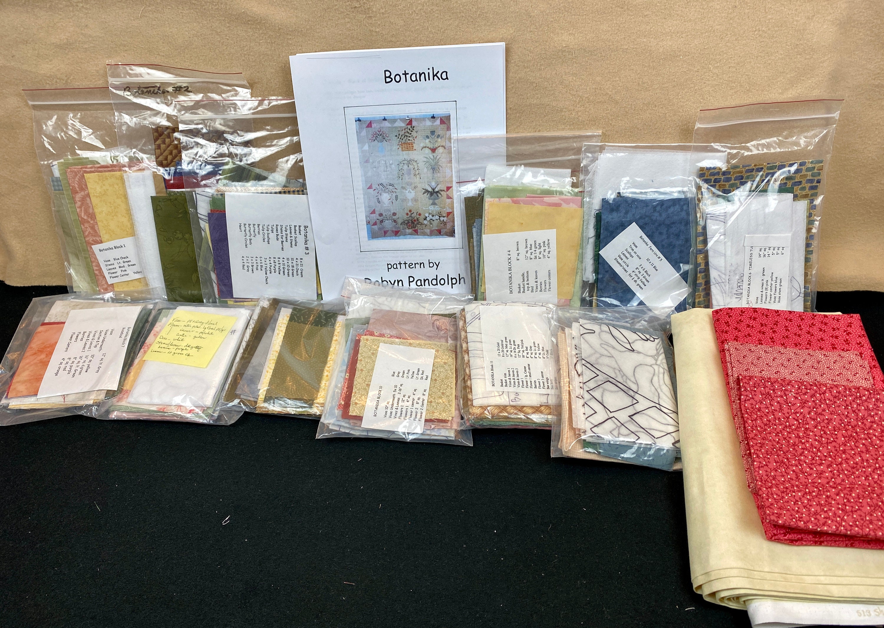 Botanika Quilt Kit by Robyn Pandolph / Coxcombs & Pomegranates - Etsy