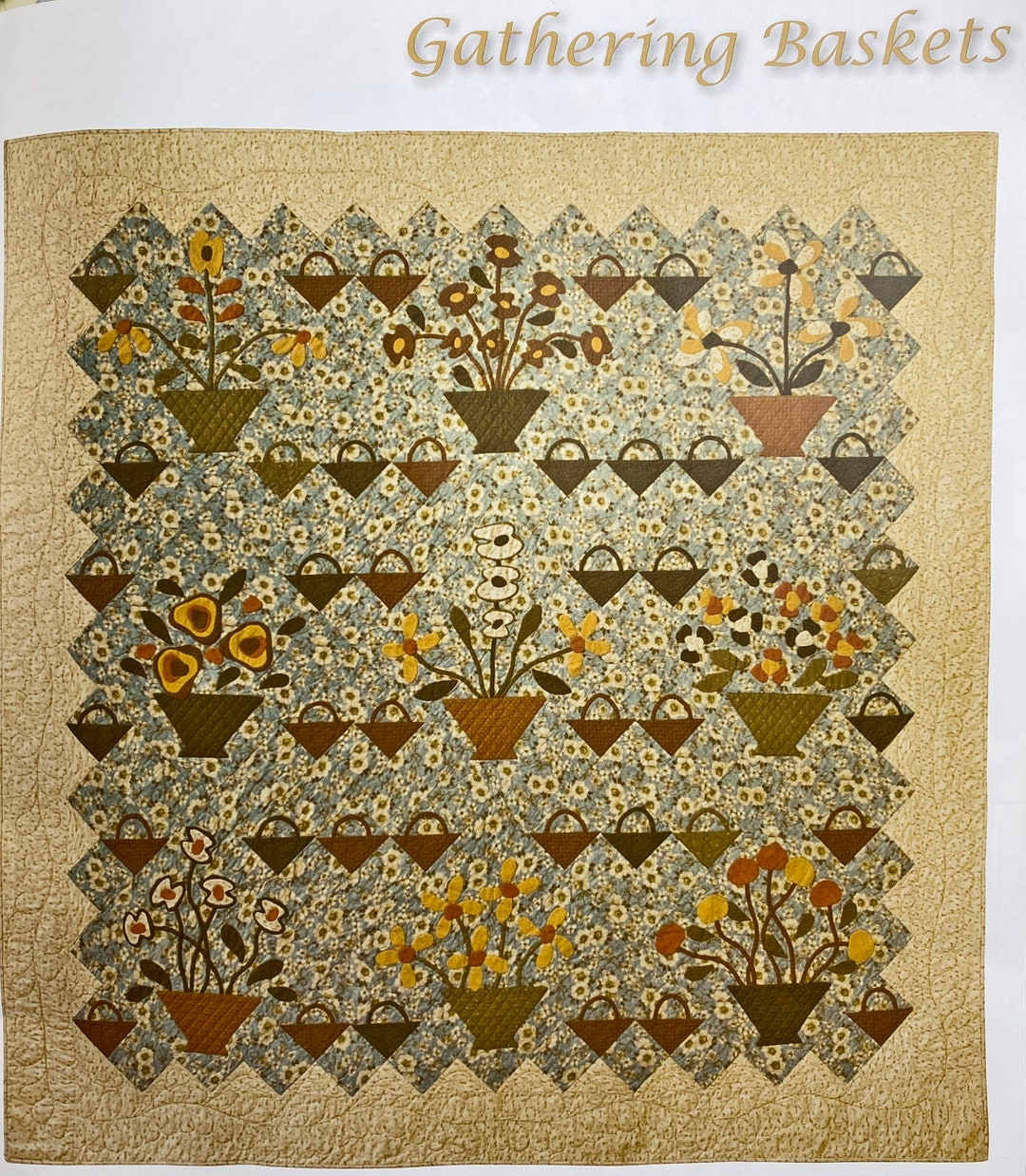 Gathering Baskets / Rheba's Garden BOM From Need'l Love by Renee ...