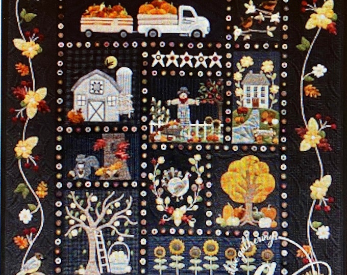 Live a Thankful Life Quilt Kit BOM by Lisa Bongean / Primitive ...