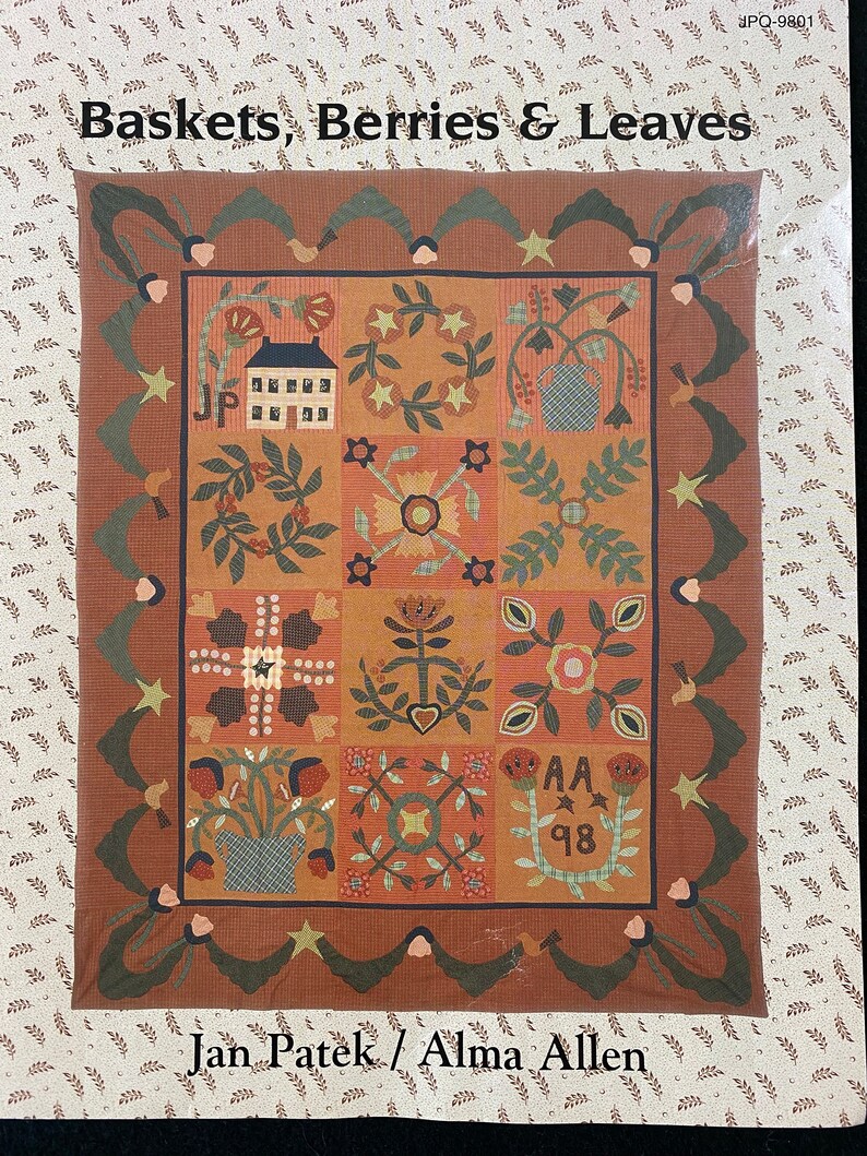 Baskets Berries & Leaves Quilt Kit by Jan Patek Quilts - Etsy