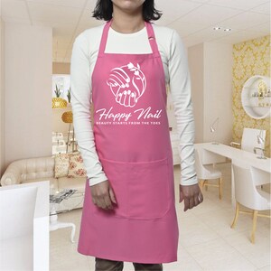 Non-stick Material Apron, Personalized Nail Salon Apron, Nail Tech ...