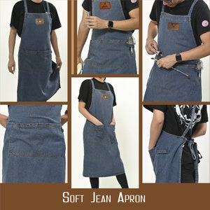 Customize Jean Apron I Custom Patch on Jean Apron I Personalized ...