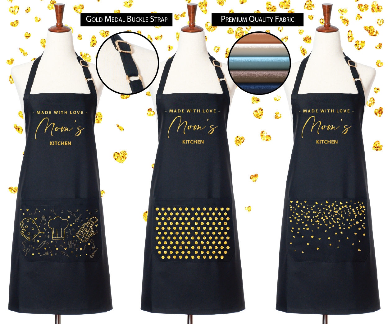 Personalized Mama's Kitchen Apron, Moms Kitchen Gift, Apron for Mama ...