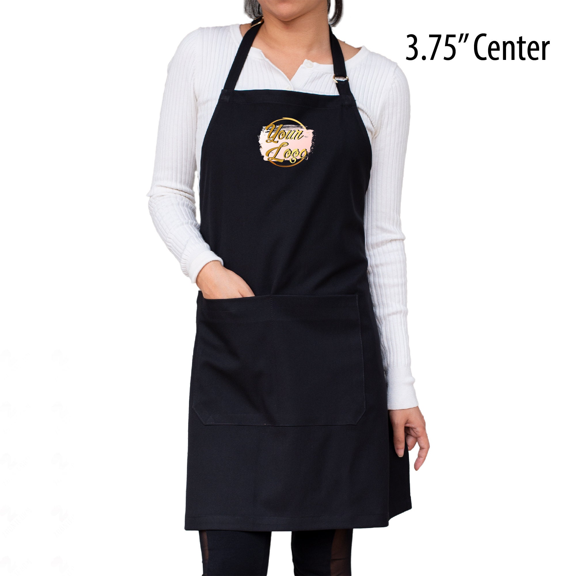 Printed Logo, Name on Apron, Customize Apron, Donut Shop Apron, Bakery ...