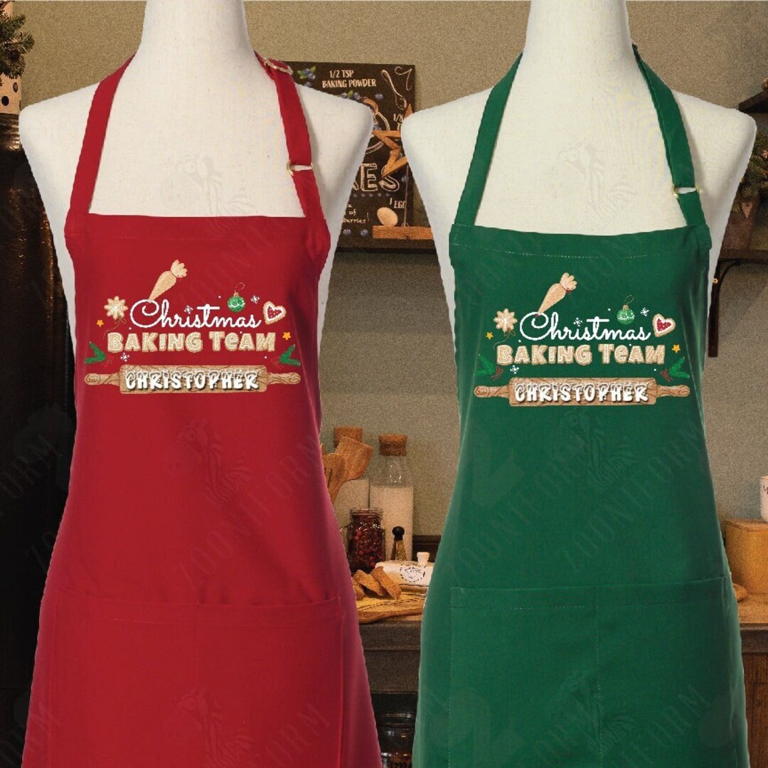 Christmas Baking Apron, Christmas Squad Apron, Cookie Apron, Christmas ...