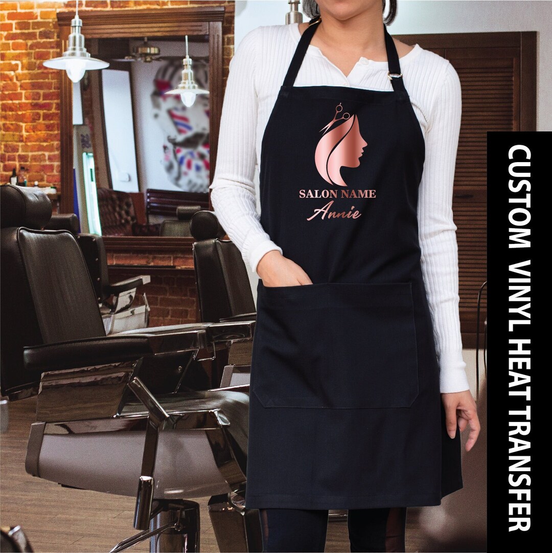 Custom Hair Stylist Apron, Barber Apron With Logo, Customize Hair ...