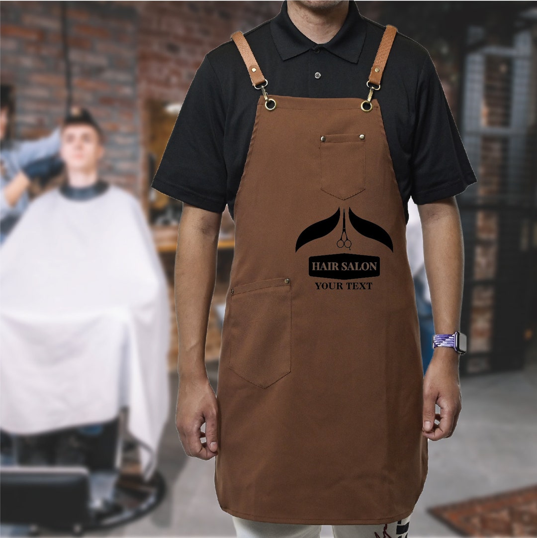 Custom Apron for Barbers Hairdressers, Personalized Apron for Hair ...