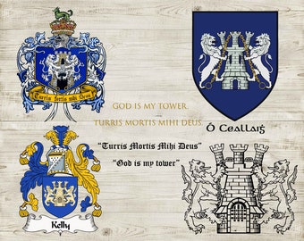 Kelly Family Crest Svg - Etsy