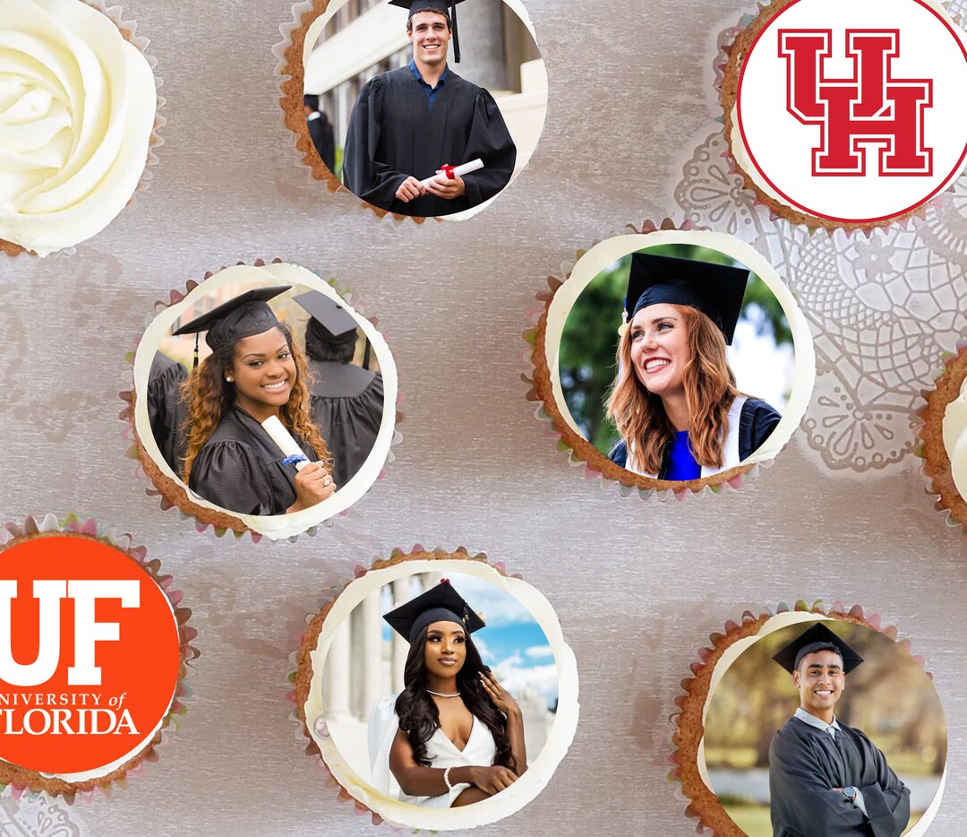 Graduation Customizable Edible Topper - With YOUR Pictures - Etsy
