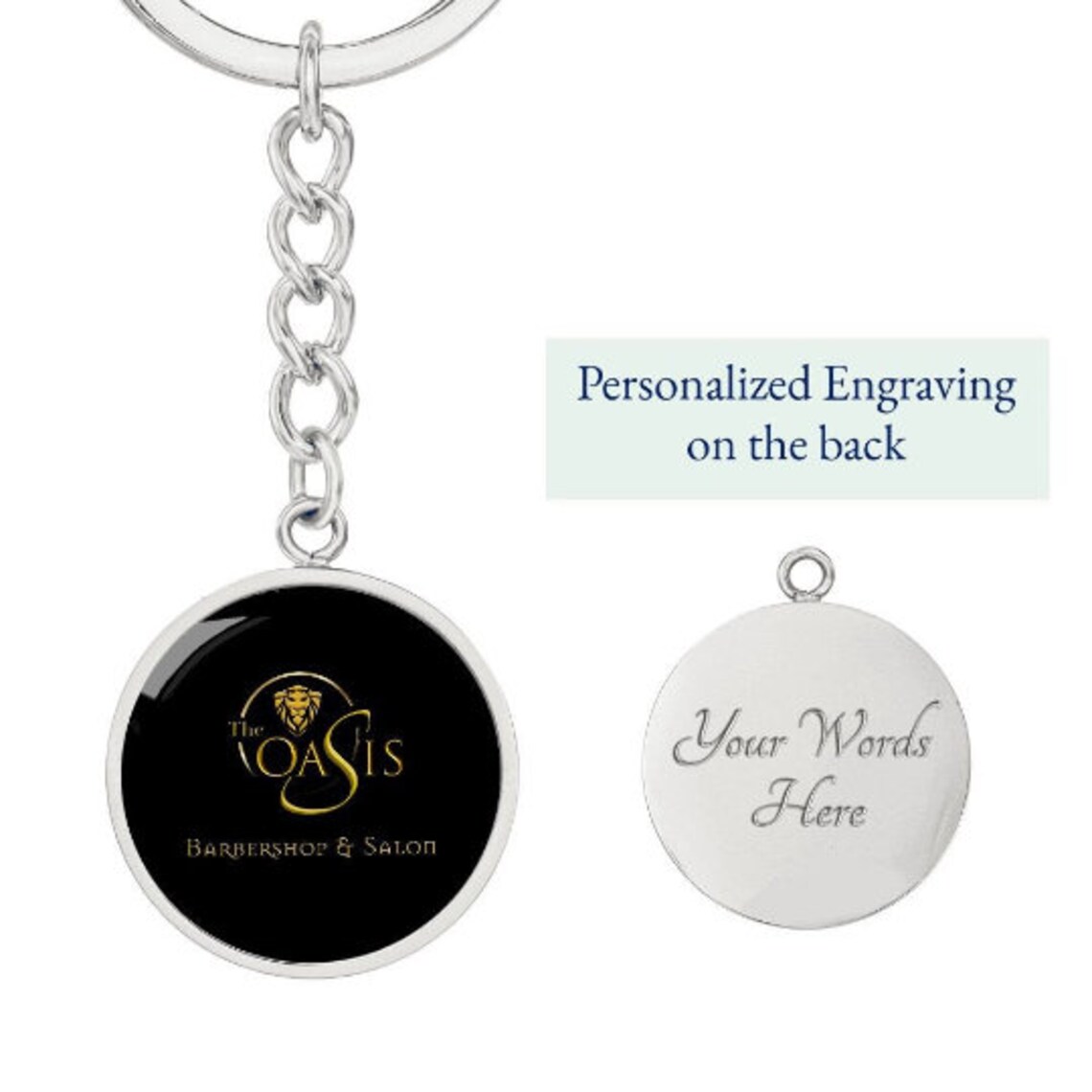 Business Logo Keychain New Business Owner Personalized Gift Custom ...