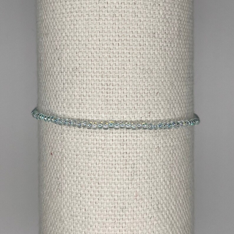 Blue 2-mm Glass Seed Bead Bracelets - Etsy