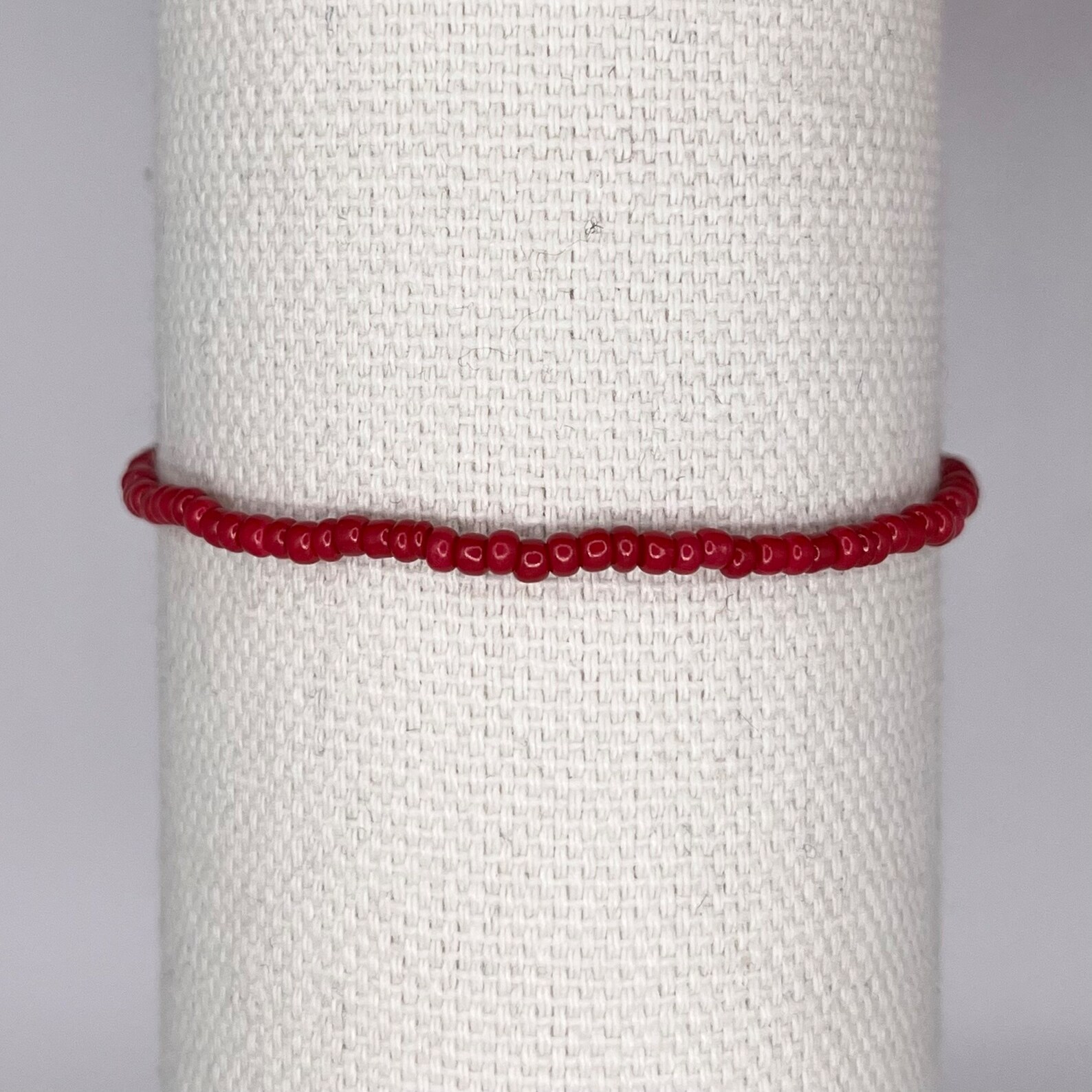 Red 2-mm Glass Seed Bead Bracelets - Etsy