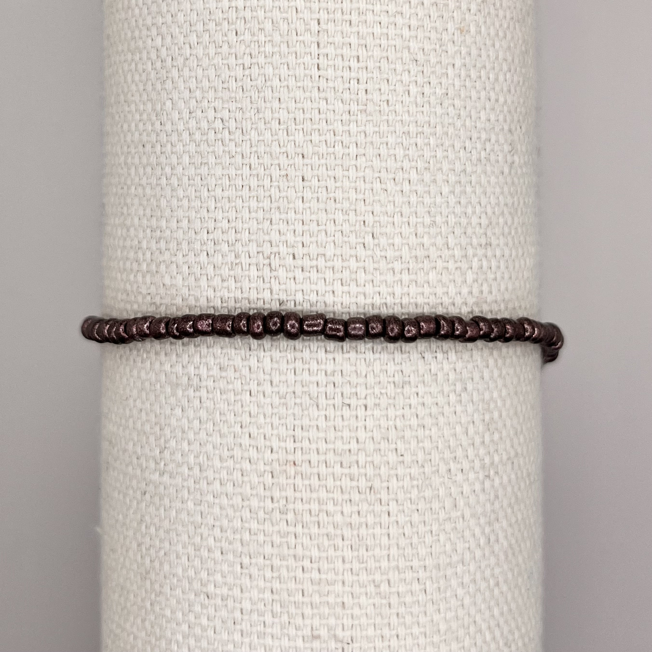 Raisin 2-mm Glass Seed Bead Bracelets - Etsy