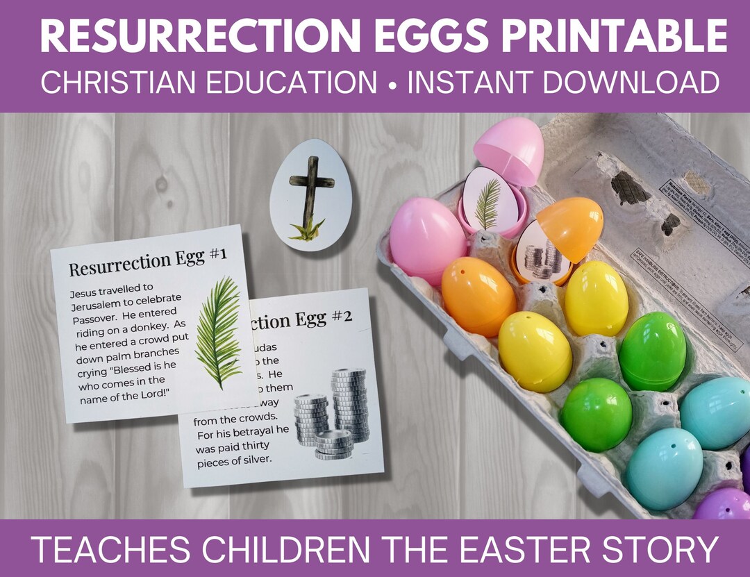 Printable Resurrection Eggs Easter Activity - Etsy