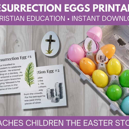 Printable Resurrection Eggs Easter Activity - Etsy