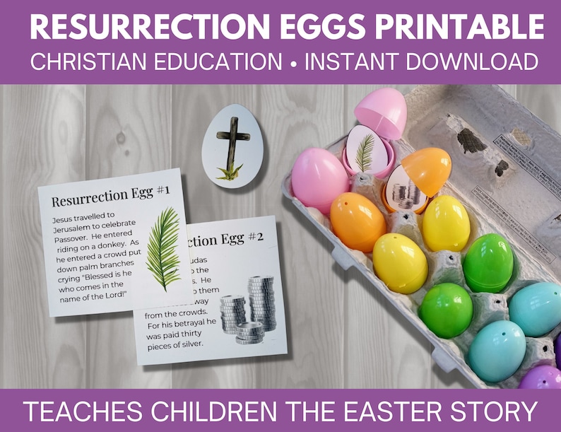Printable Resurrection Eggs Easter Activity - Etsy