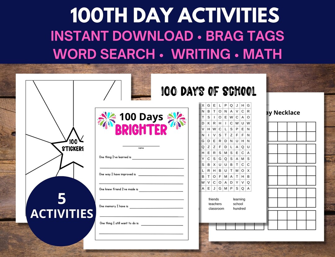 100th Day Activities Bundle / 100 Days of School Classroom Activities ...