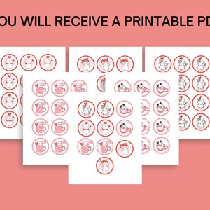 Valentines Day Cupcake Toppers / Catcupcake Toppers - Etsy