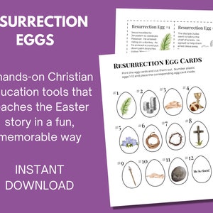 Printable Resurrection Eggs Easter Activity - Etsy