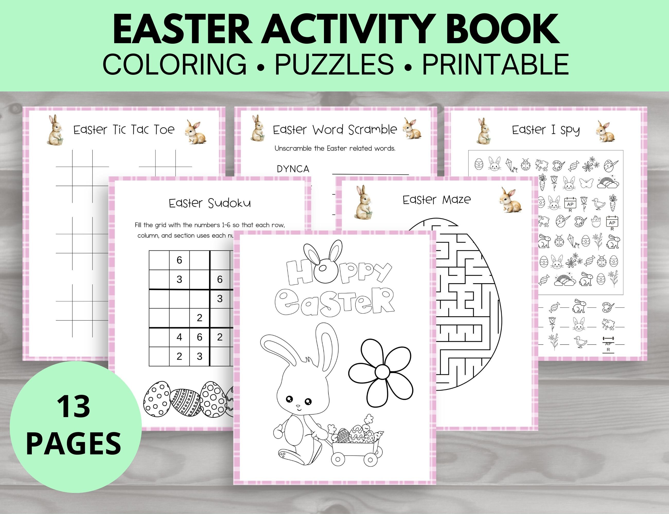 Printable Easter Activity Book - Kids Busy Book - Etsy