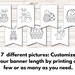 Kids Easter Coloring Banner - Etsy