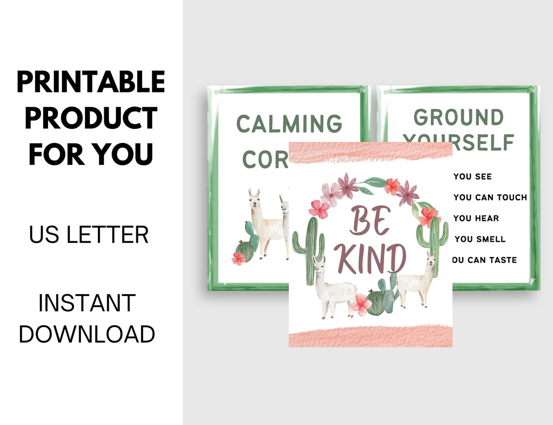 Cactus Llama Classroom Bundle - Etsy