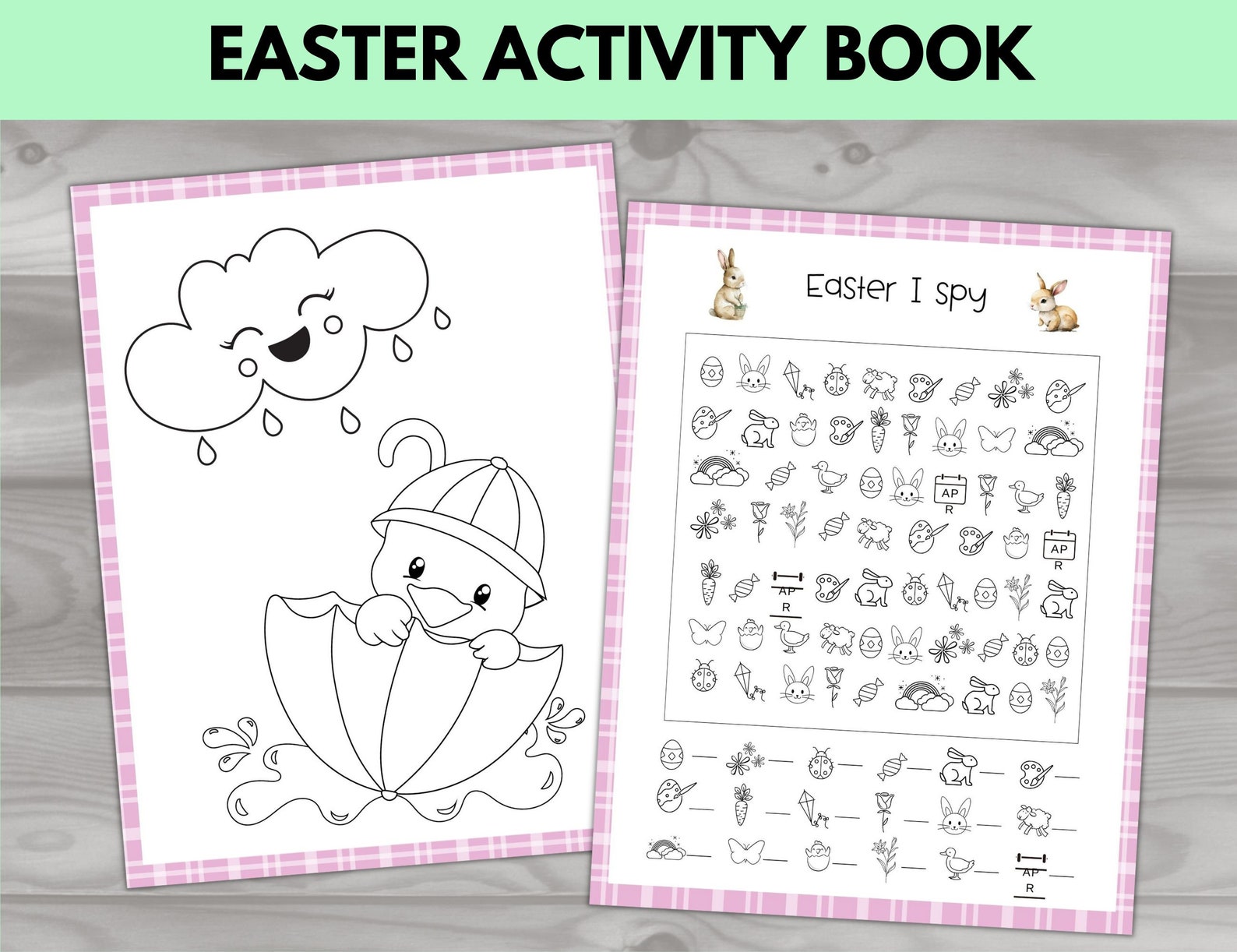 Printable Easter Activity Book - Kids Busy Book - Etsy