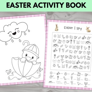 Printable Easter Activity Book - Kids Busy Book - Etsy