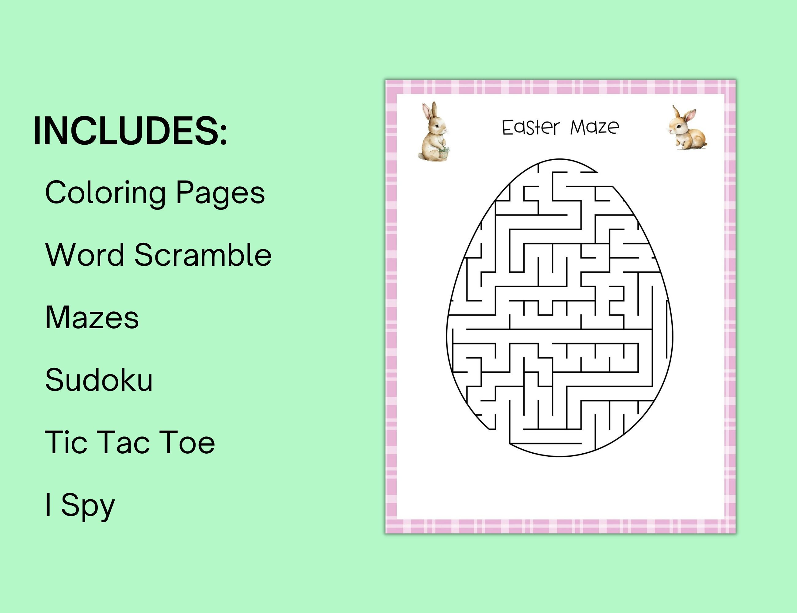 Printable Easter Activity Book - Kids Busy Book - Etsy