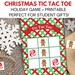 Printable Christmas Tic Tac Toe Game - Etsy