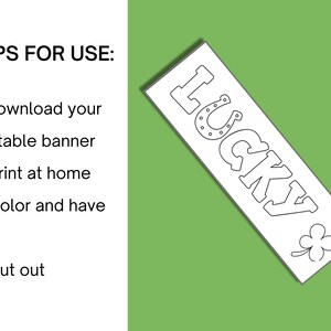 St Patrick's Day Coloring Bookmarks - Etsy