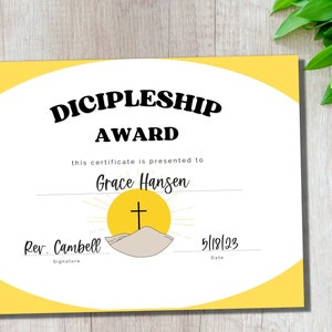 Christian Education Awards - Sunday School Awards - Etsy